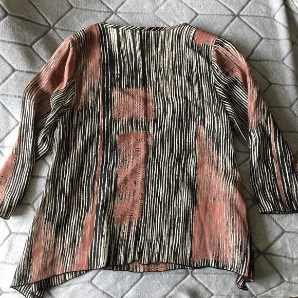 Carol Turner Collection | Tops | Boho Sheer Abstract Vintage Top | Poshmark